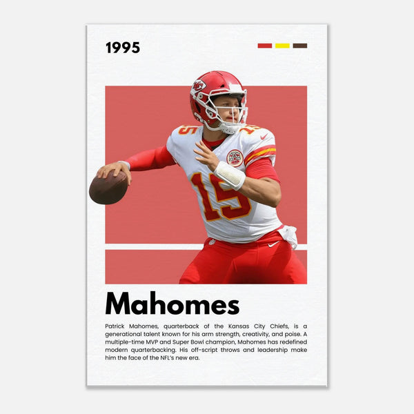 Patrick Mahomes Wall Art - Kansas City Chiefs Kit. Canvas Available in ...