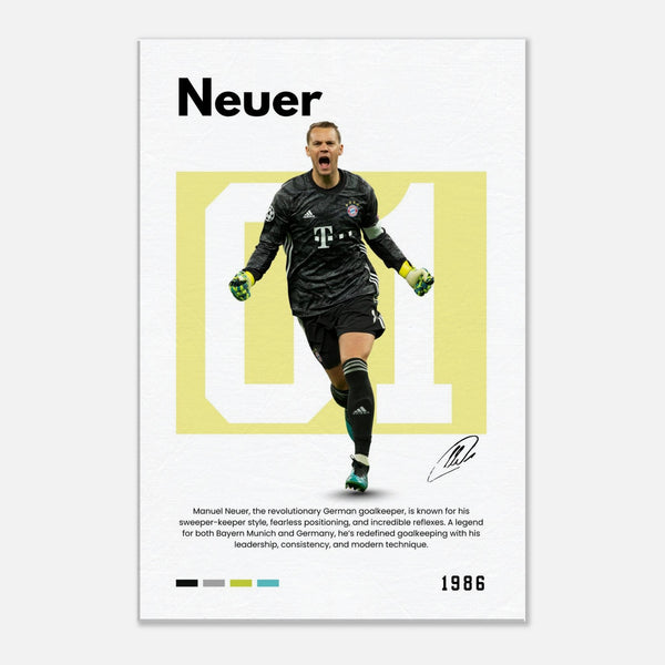 Manuel Neuer Wall Art – Bayern Munich and Germany, Goalie Kit with Sig ...