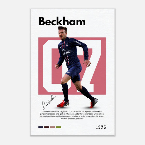 David Beckham Wall Art – Paris Saint-Germain Kit with Signature Print ...
