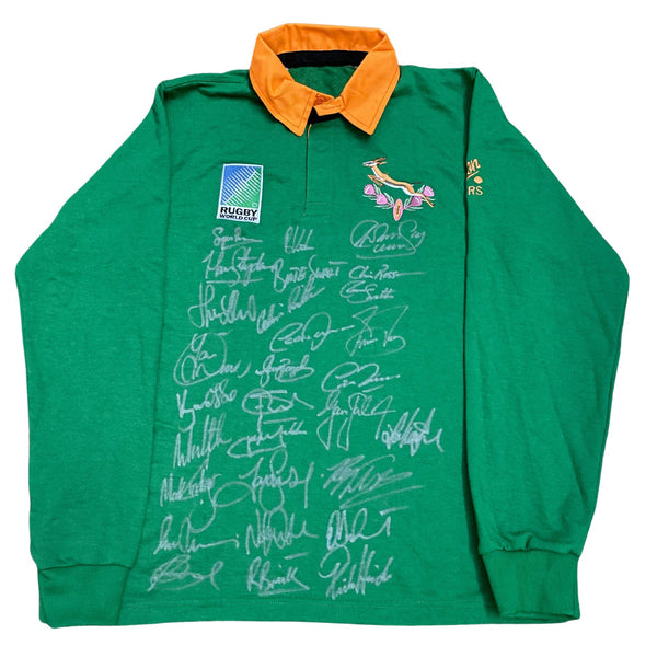 South Africa Springboks 1995 RWC Champions Squad Signed Jersey – Sports ...